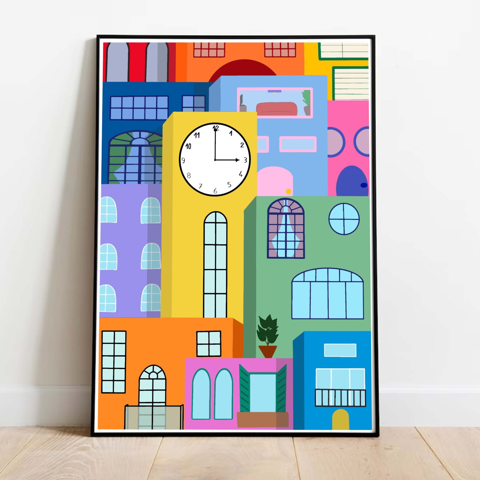 Poster « Colorful City » | Bubblee